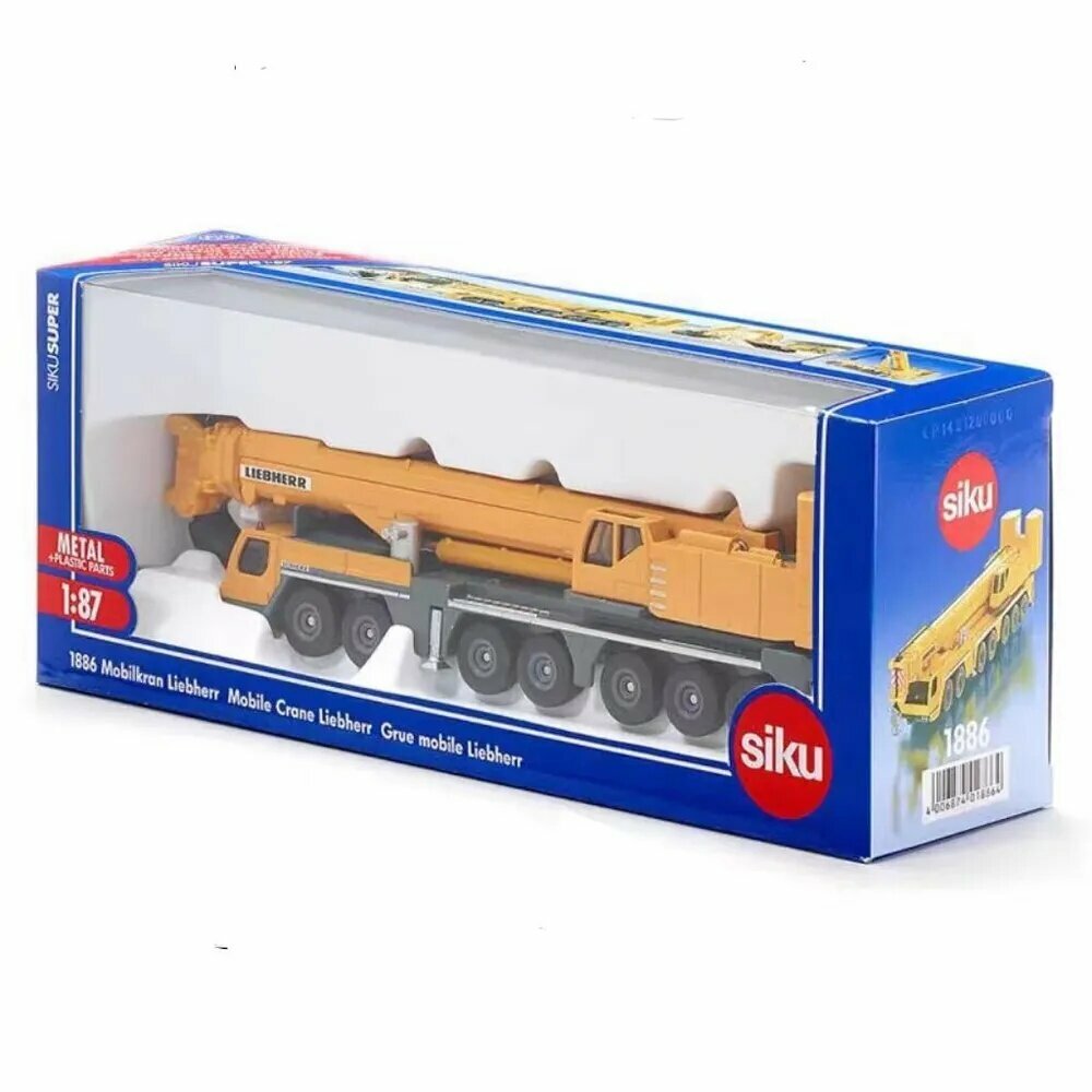 Модель крана Siku 1886 Liebherr мобильный кран (масштаб 1:87, с металлическими деталями)