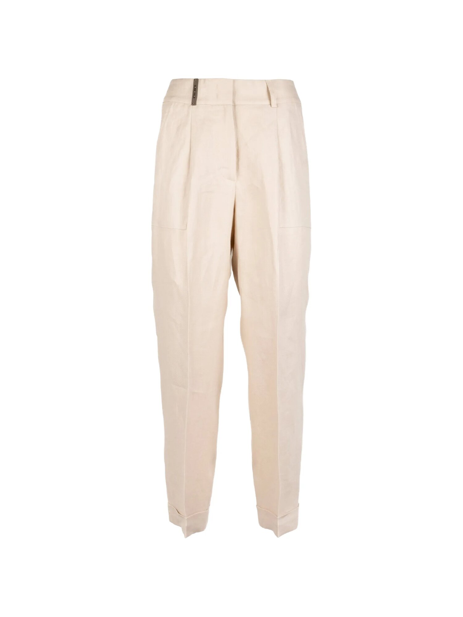 Брюки Pleated-detail turn-up trousers