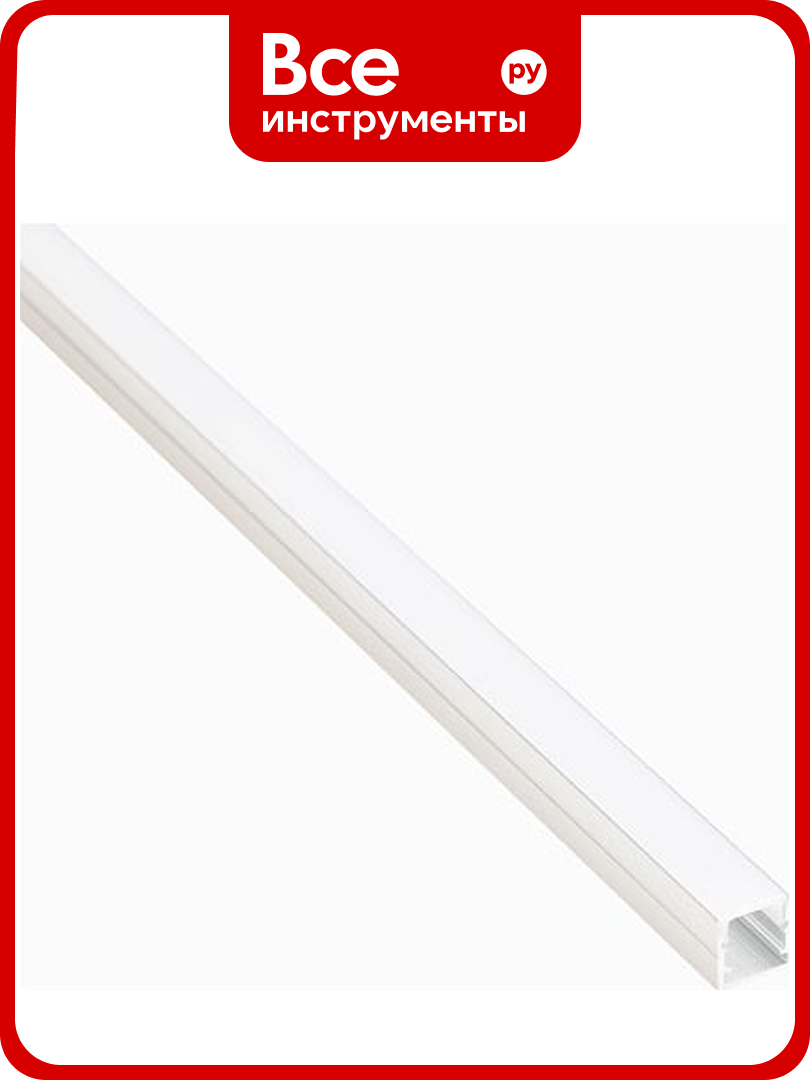 Профиль накладной LEDS POWER СПН1010 алюминий анодированный с матовым рассеивателем