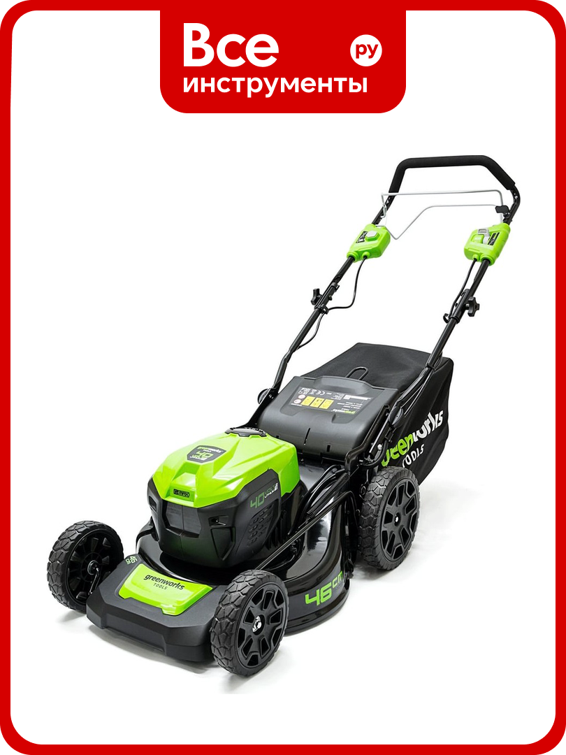Газонокосилка GreenWorks 40V G-Max GD40LM46SP без АКБ и ЗУ 2506807