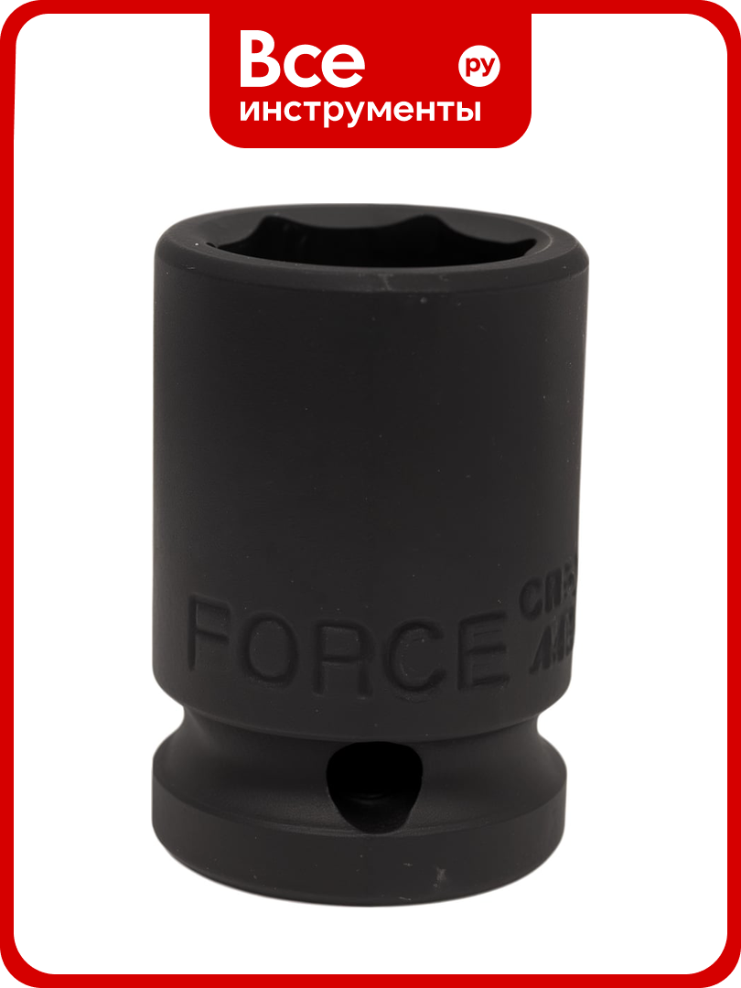 Головка ударная 6-гранная (17 мм; 1/2') FORCE 44517 с шестигранным хвостовиком