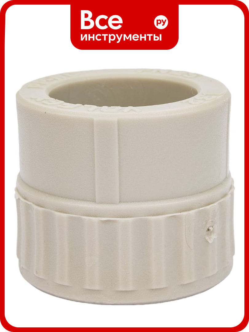 Муфта комбинированная с внутренней резьбой VALFEX PP-R серая, 32 мм х3/4" 10129132Г 127-0357