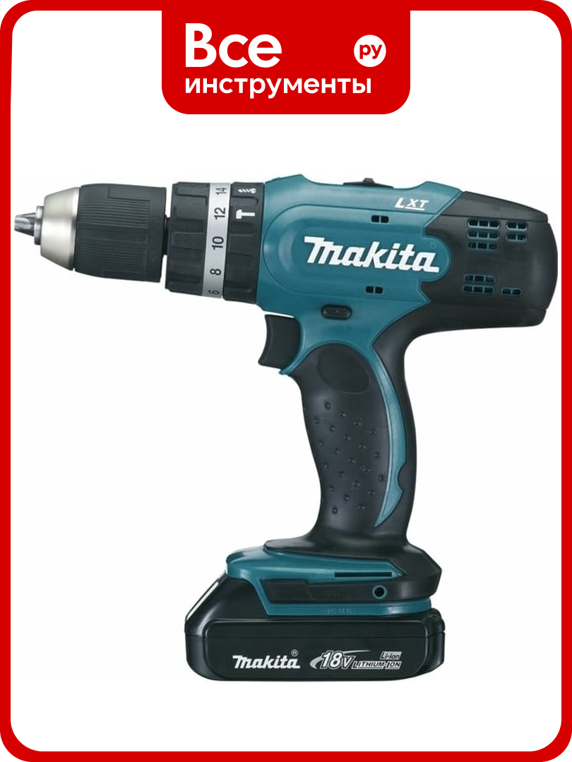 Аккумуляторная дрель-шуруповерт Makita DHP453SYE