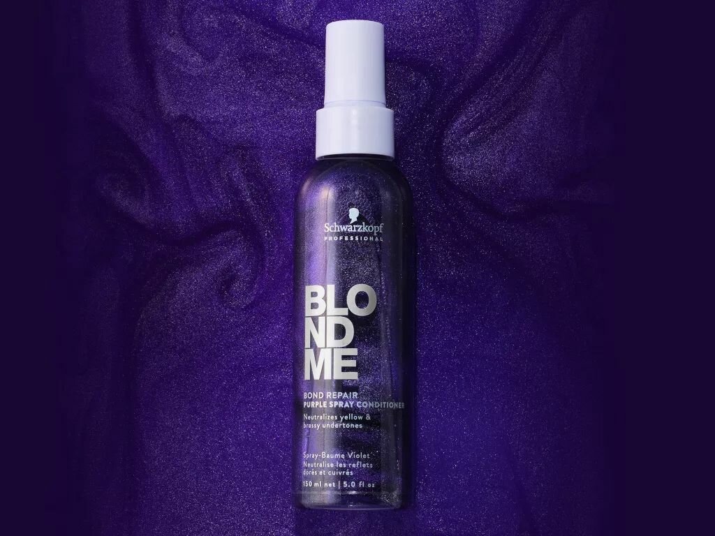 Schwarzkopf BLONDME Toning Purple Spray Conditioner Спрей-кондиционер для нейтрализации желтизны 150 мл