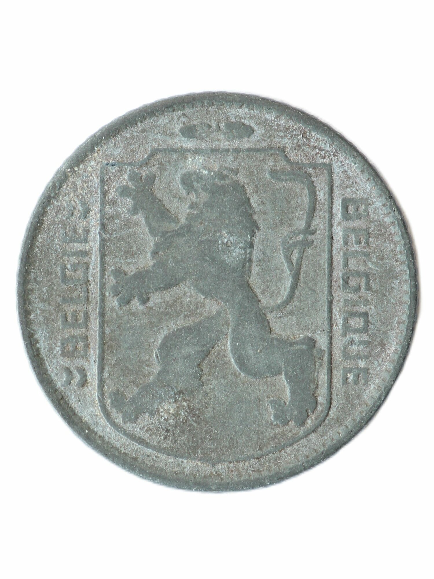 Подлинная монета Бельгии 1 франк 1946 года BELGIE - BELGIQUE