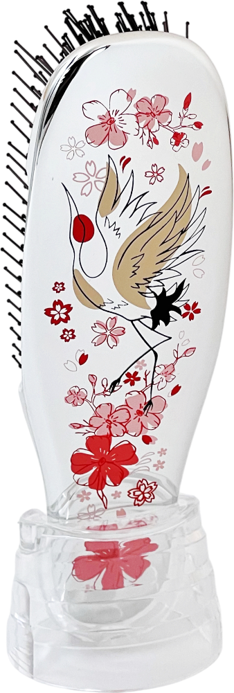 S-HEART-S Лимитированный подарочный набор с расческой Crane Of Beauty, серебро (1 шт.) Scalp Brush Crane Of Beauty Limited Collection Set 674ml