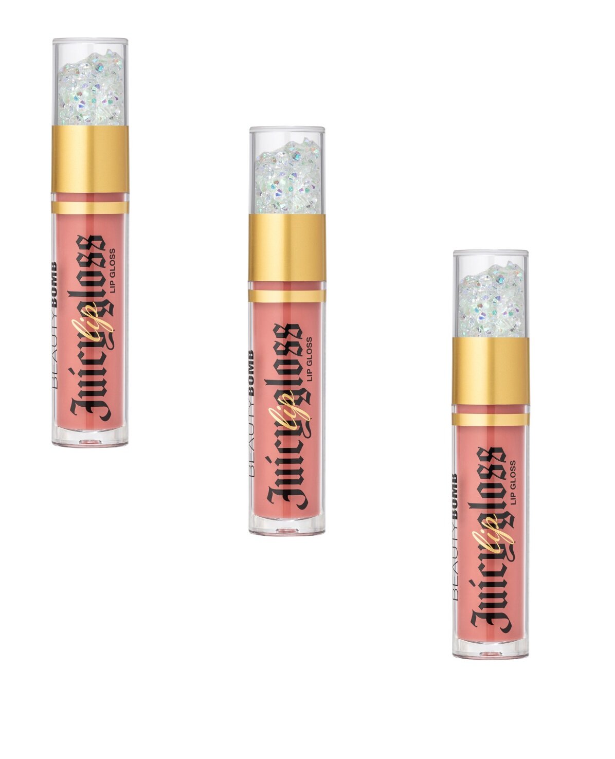 Блеск для губ Beauty Bomb Lip gloss «Juicy» тон 12 3шт