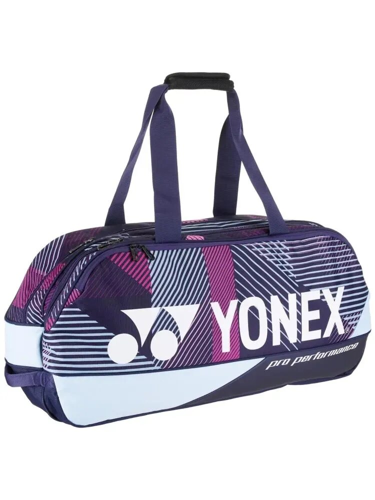 YONEX Сумка для бадминтона Pro Tournament Bag, премиальная, для профессиональных игроков, материал: мягкая искусственная кожа + износостойкая ткань