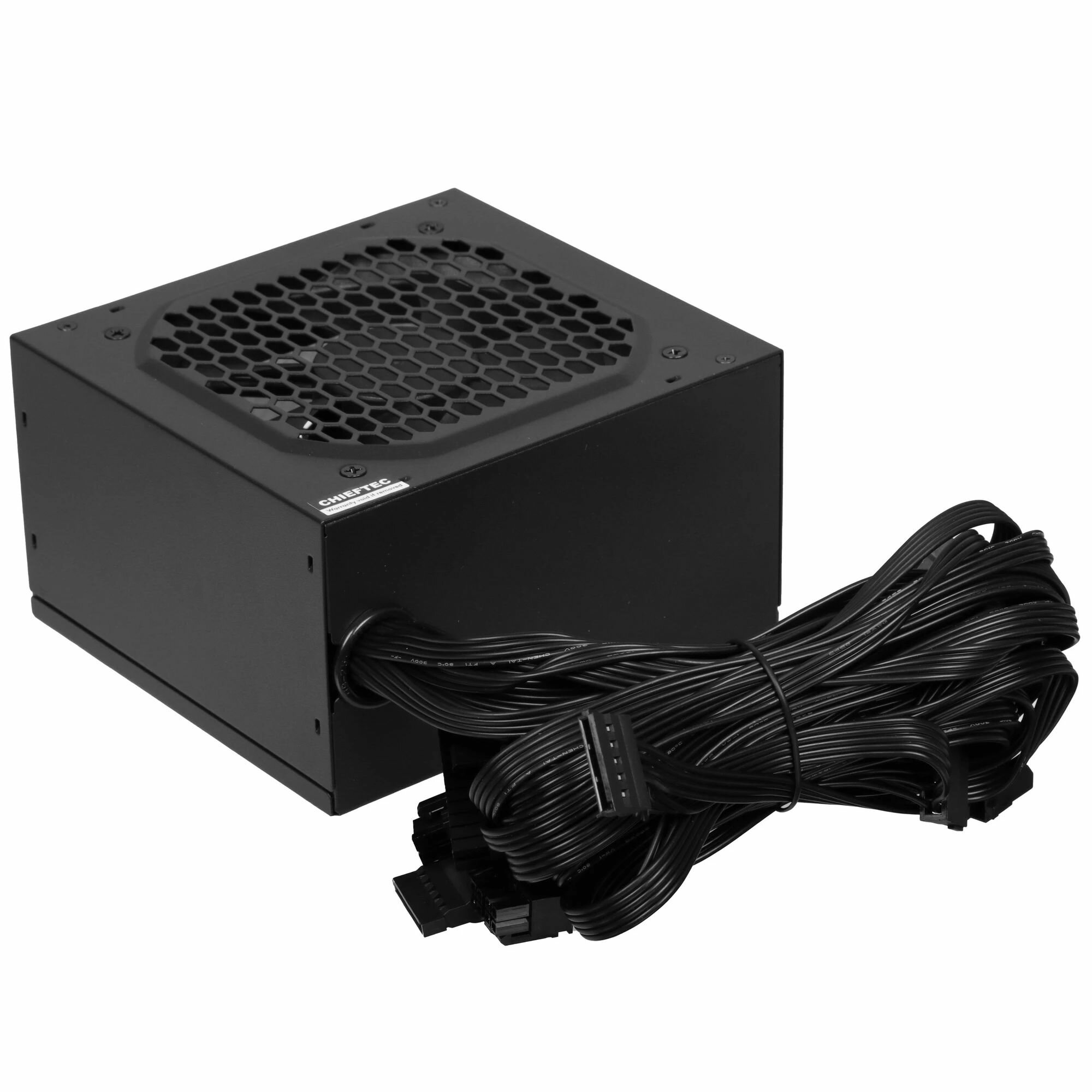 Блок питания Chieftec EON 500W 80 Plus Standart (ZPU-500S) черный - ATX 20+4 пин, 4 pin + 4 pin CPU, 4 SATA, 2 x 6+2 pin PCI-E