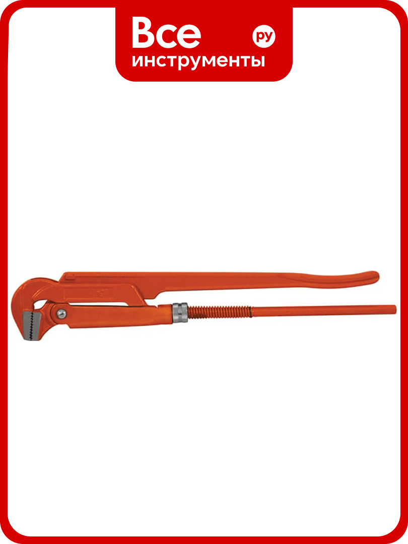 Трубный газовый ключ FIT Профи 90° тип L CrV сталь 2" 500 мм 70403