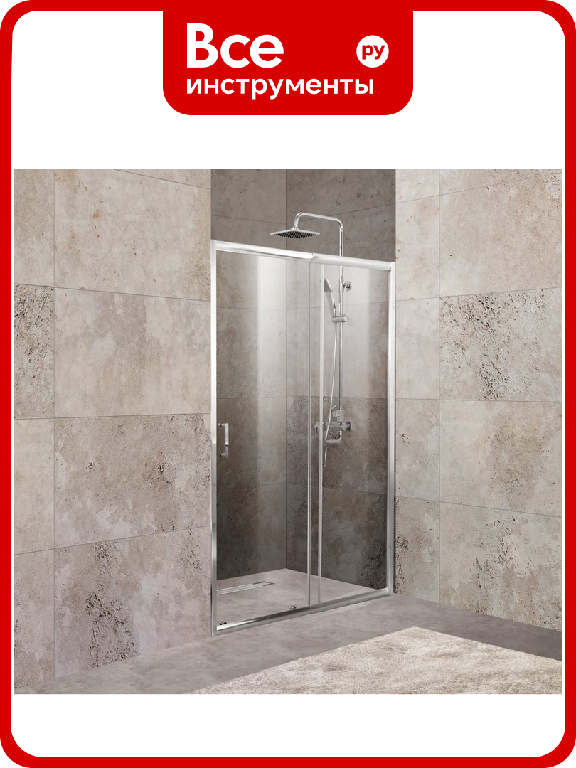 Душевая дверь BelBagno UNIQUE-BF-1-100/115-C-Cr