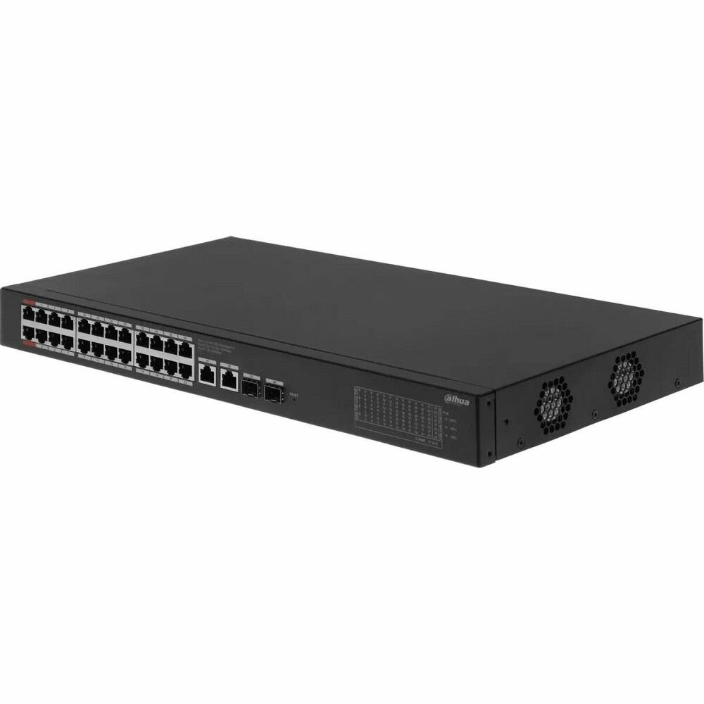 Коммутатор DH - S3228 - 24GT - 375 Dahua веб - интерфейс 24 портов 1000 Мбит/сек