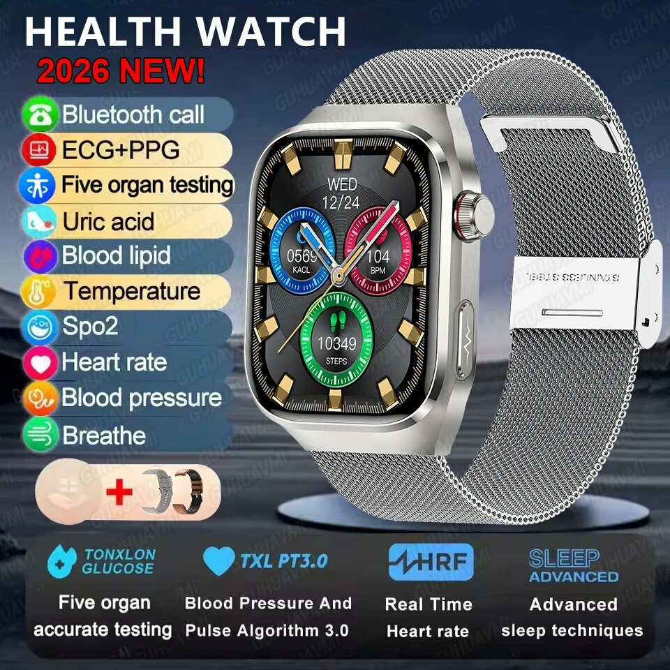 Умные часы Health Watch 2025 Silver Mesh Belt 2A
