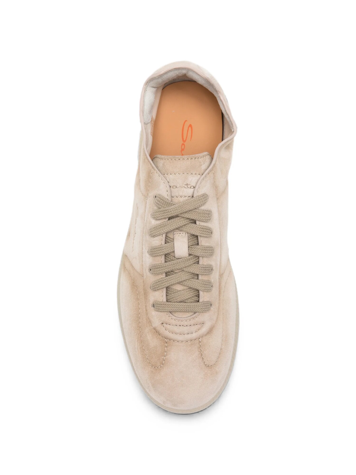 Кроссовки Santoni Logo-debossed panelled sneakers, размер 40.5 — фото 1
