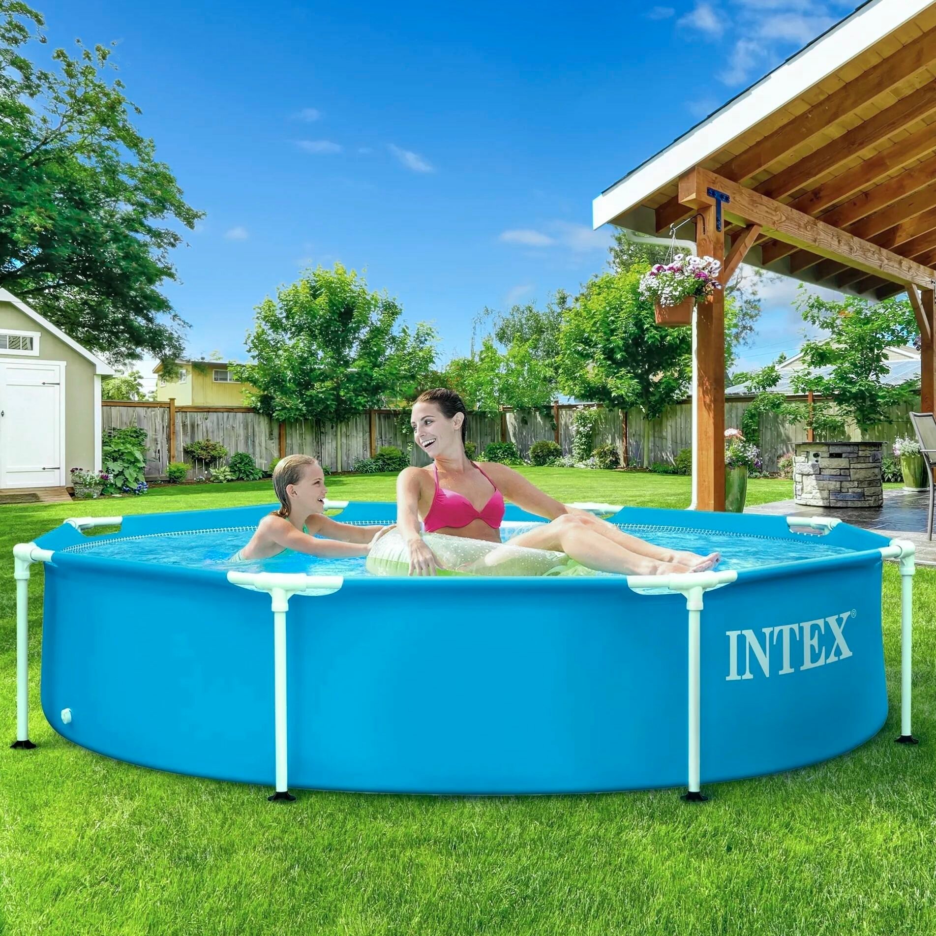 Каркасный бассейн Metal Frame Pool 244х51см, INTEX - 28205