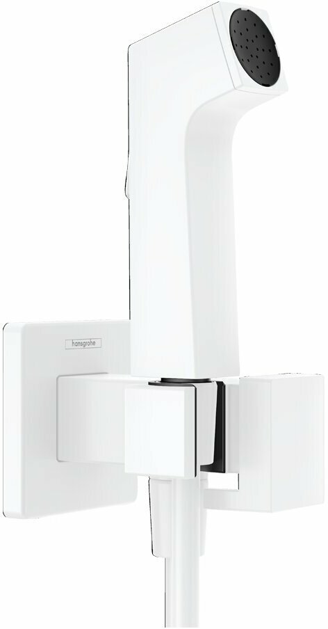 Гигиенический душ со смесителем Hansgrohe EcoSmart+ 29233700 белый матовый