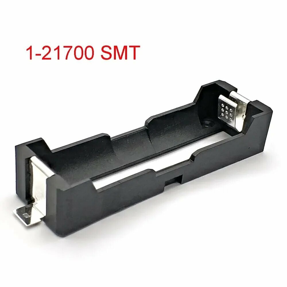 Бокс для батареек, зеленый, 21700 Battery Holder SMD SMT