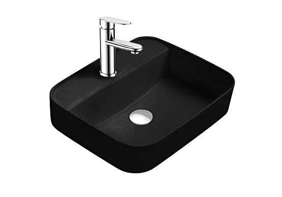 Раковина накладная AQUATEK Вега AQ5506-MB матовый черный
