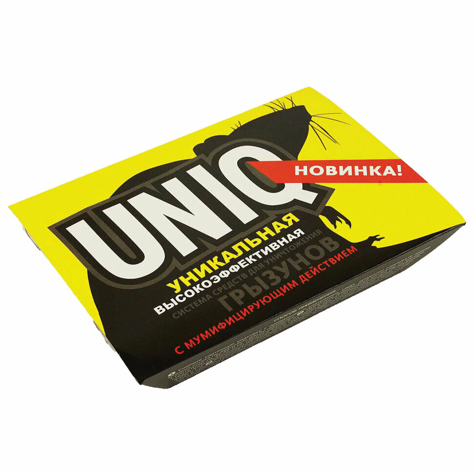 Средство для уничтожения грызунов мумифицирующее гель+гранулы UNIQ, UN250, 608940