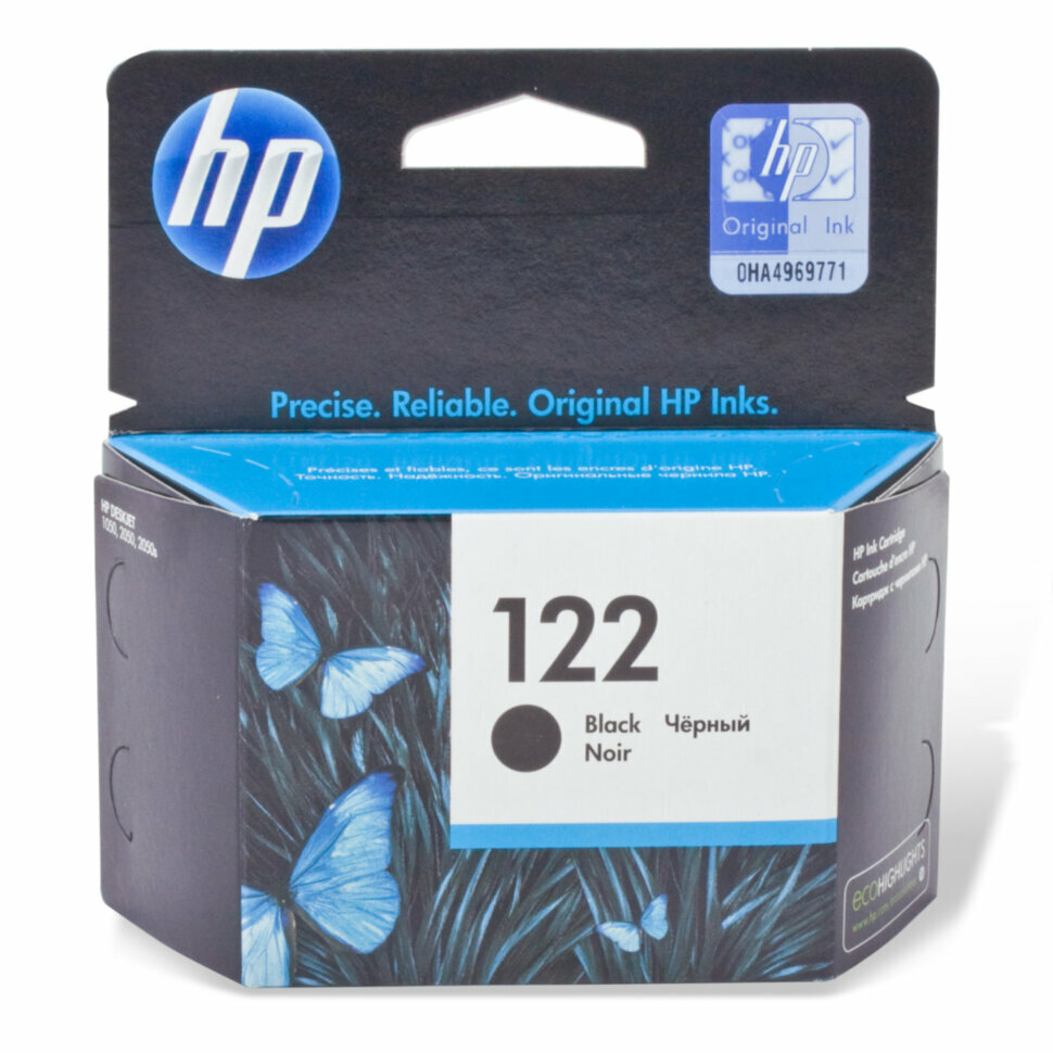 Картридж струйный HP (CH561HE) DeskJet 1050/2050/2050s, №122, черный, оригинальный, ресурс 120 стр, 360791