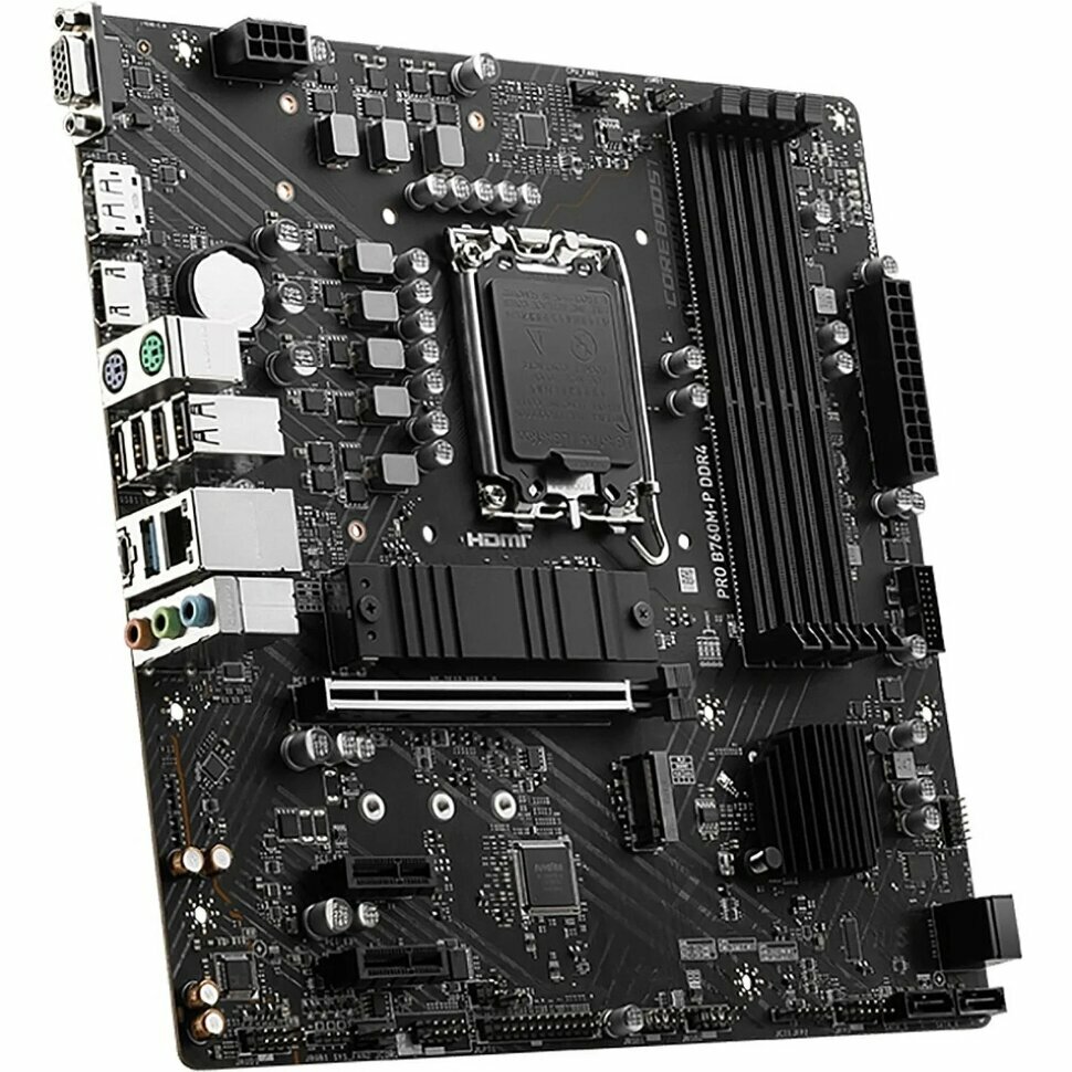 Материнская плата MSI PRO B760M-P DDR4 s1700, Intel B760, 4xDDR4, mATX, 2267044