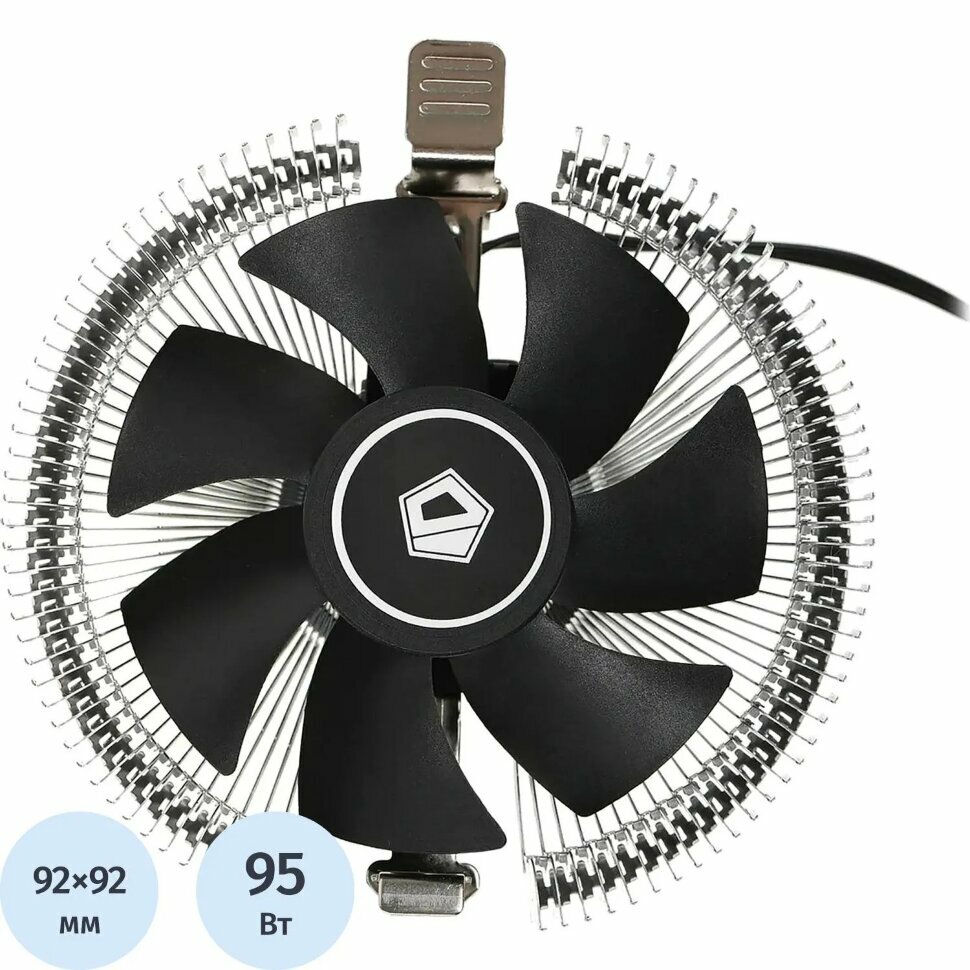 Кулер ID-Cooling DK-01T Soc-AM5/AM4/1151/1200/1700 черный 3-pin 24dB Al 95W, 2134783