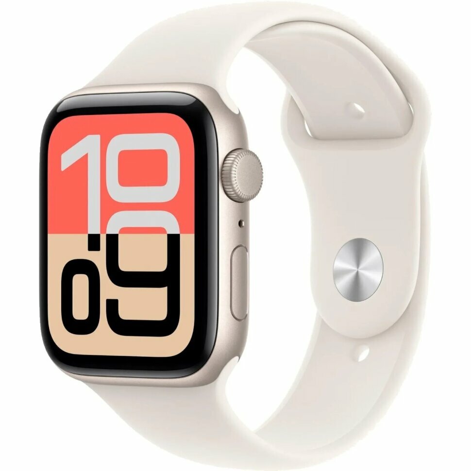 Смарт-часы Apple Watch SE 3 GPS 44mm Starlight(Звездный свет) [MEHG4X/A, 2404001