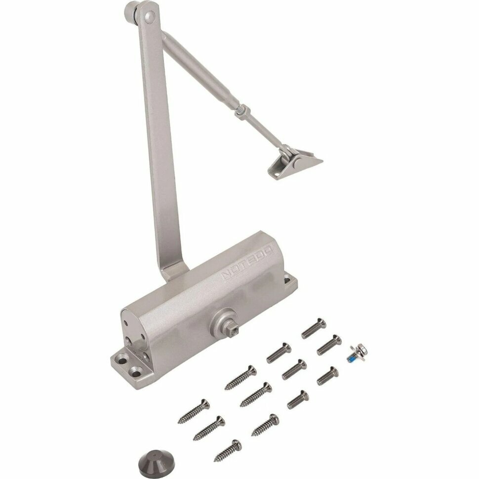 Доводчик дверной NOTEDO DC-080 GRAY 60-120 кг серый (10), 2212513