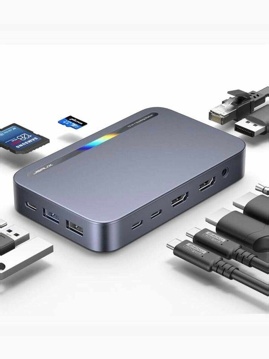 Док-станция JSAUX Omni Case 2 Lite+ USB-C 12 в 1 (MP04L)