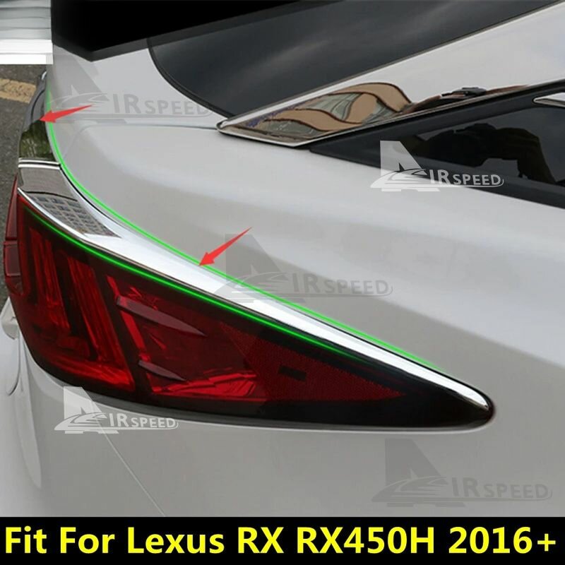 Для Lexus RX RX450H 2016-2020 аксессуары: хромированная накладка на задний фонарь багажника, декоративная молдинговая полоса, на .
