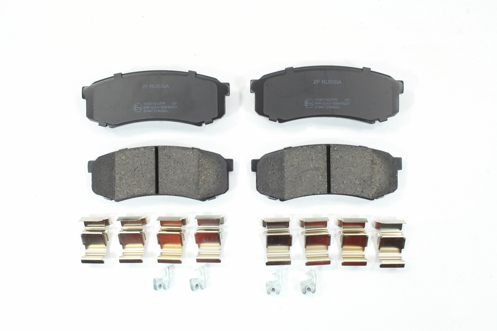 Колодки задние для TOYOTA LEXUS MITSUBISHI ZF Russia GDB1182 ZFR