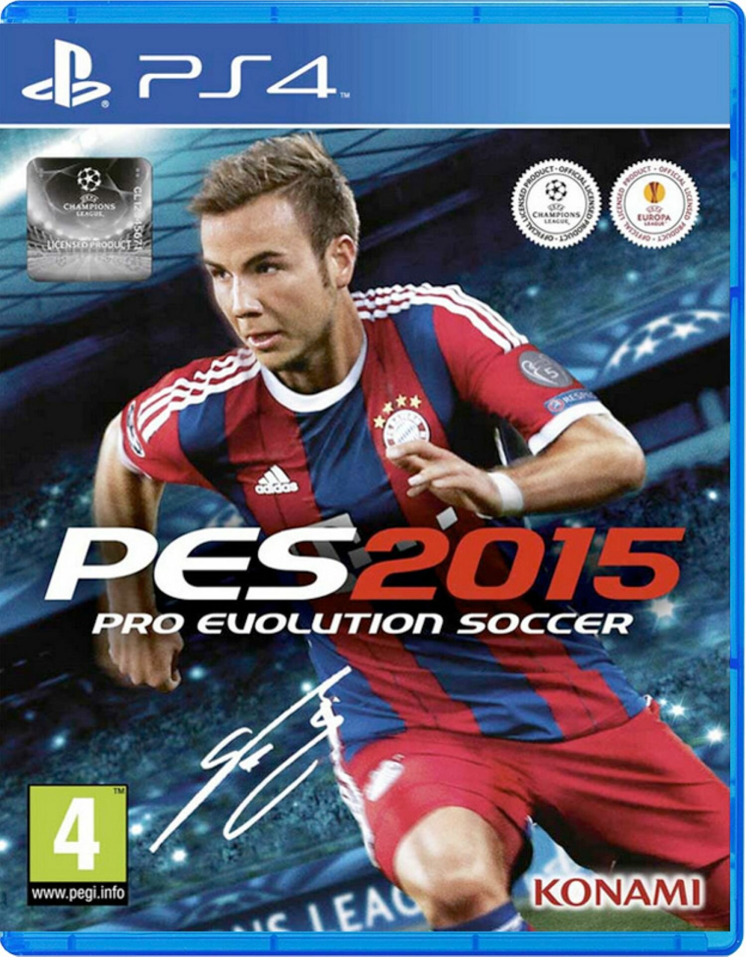 PES 2015: Pro Evolution Soccer (русские субтитры) (Игра на диске) (PS4)