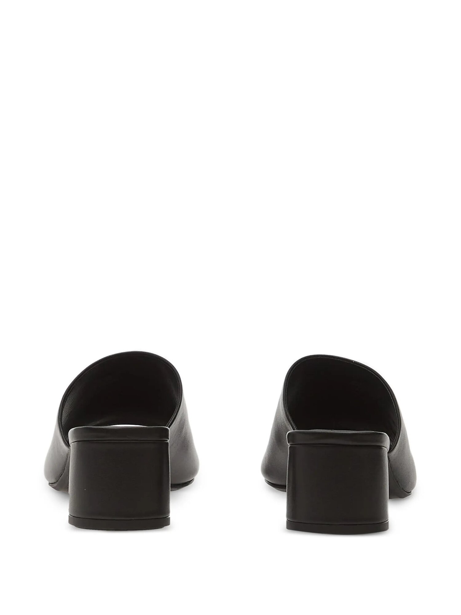 Мюли VAGABOND 45mm leather heeled mules, размер 38 EU, black/black — фото 1