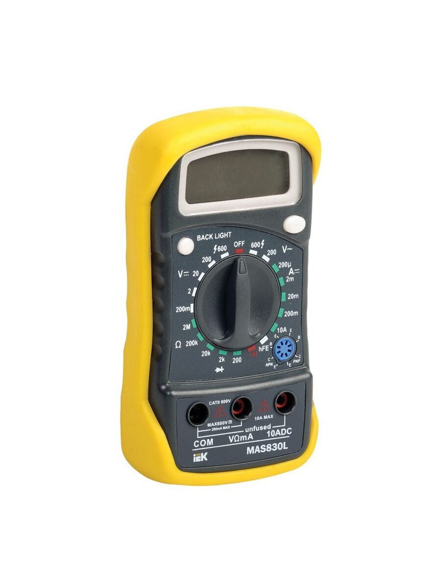 Мультиметр цифровой Master MAS830L IEK TMD-3L-830