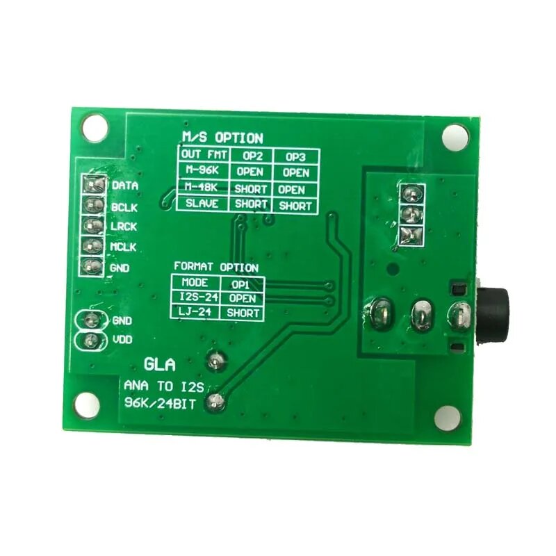 DLHiFi PCM1808 3,5 мм стерео аналоговый аудио сигнал ADC к сигналу I2S для оборудования DSP звукозаписывающее оборудование декодер — фото 1