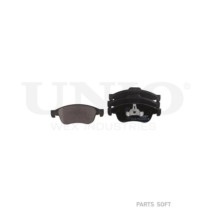 UNIO BRP-20392 Колодки тормозные диск. передние Renault Duster 11-, Megane III 08-, Nissan Juke (F16) 19-