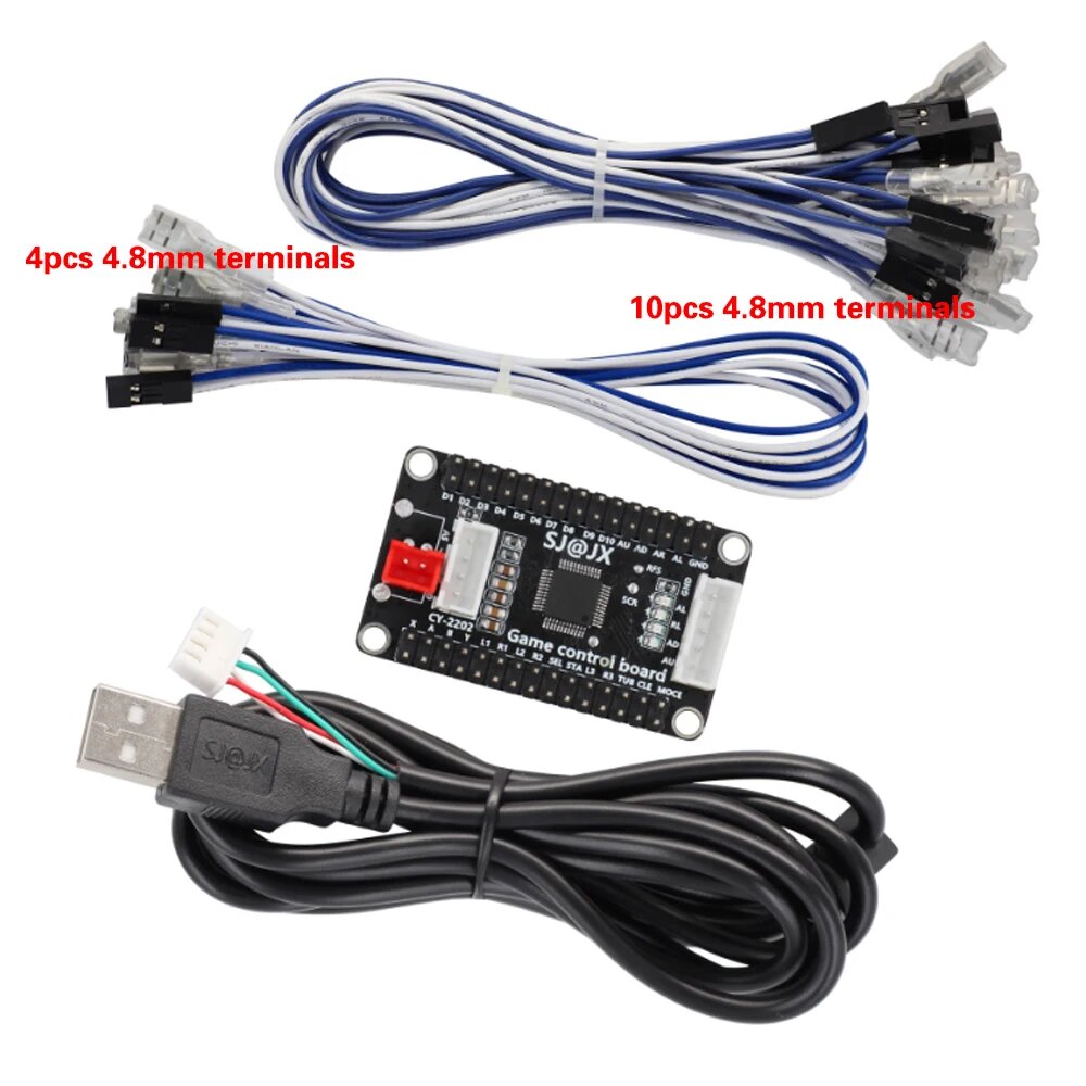 USB-энкодер для джойстика Arcade, Happ style wires