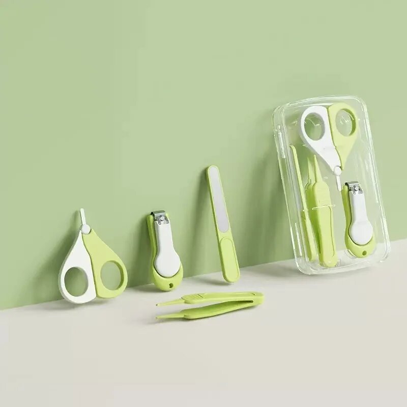 Детский набор для маникюра, зеленый, C105-green