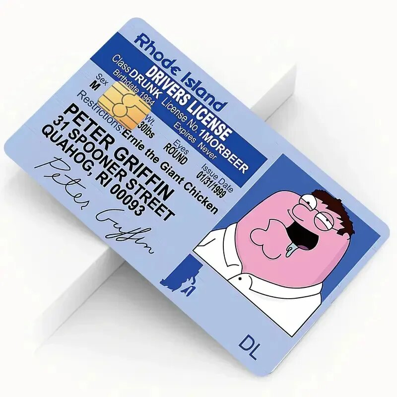 Наклейка на карту Питер Гриффин, PVC, цвет 1-1PC