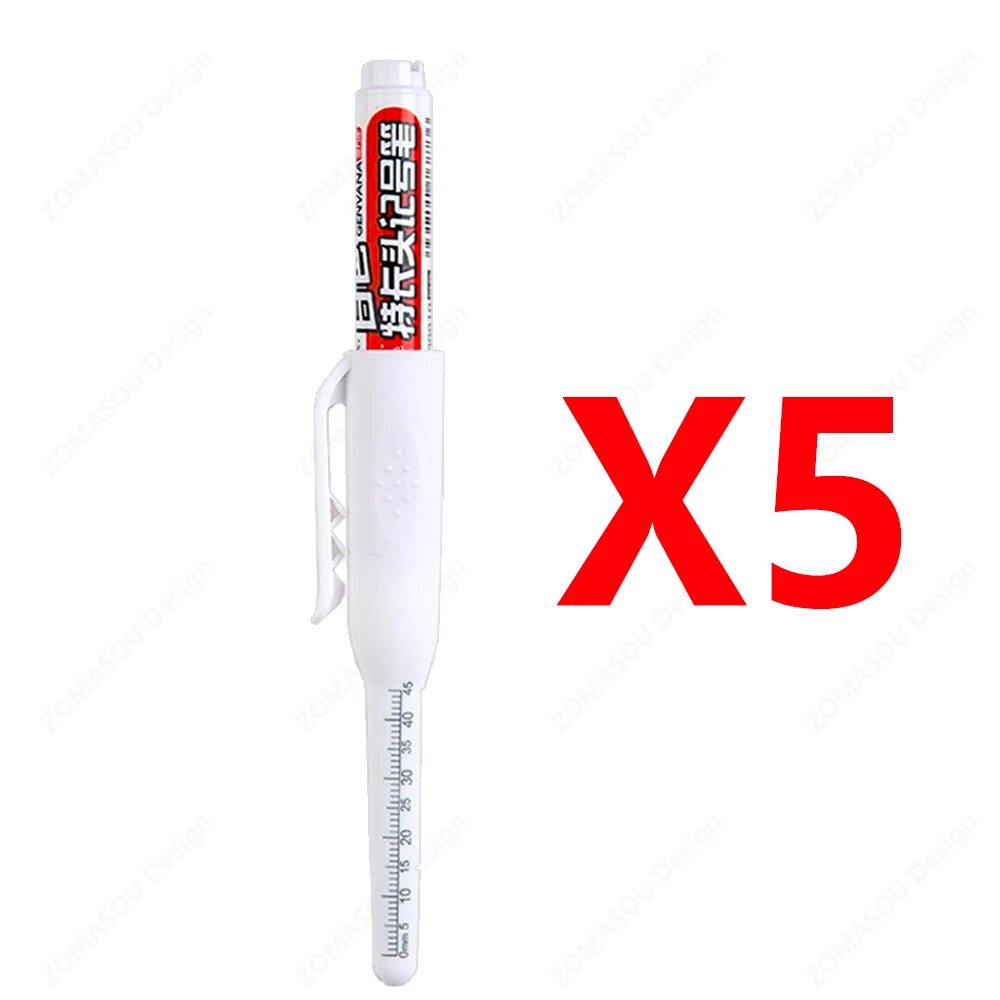 Маркеры для деревообработки 45мм 100 шт. Белый, White 5pcs