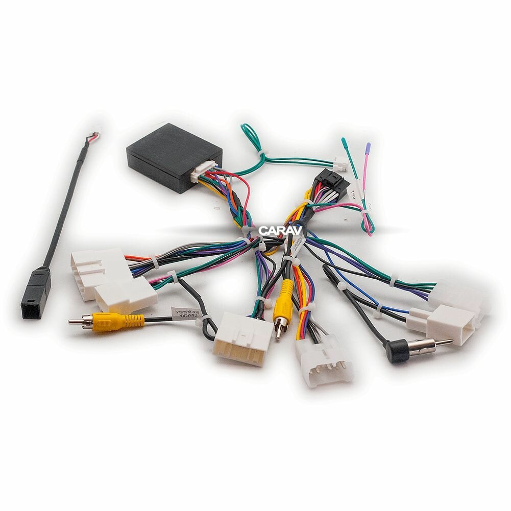 Комплект проводов для подключения Android магнитолы (16-pin) для TOYOTA 2012+ (некоторые модели) / Питание + Динамики + Антенна + Руль + Камера + USB + CANBUS CARAV 16-046