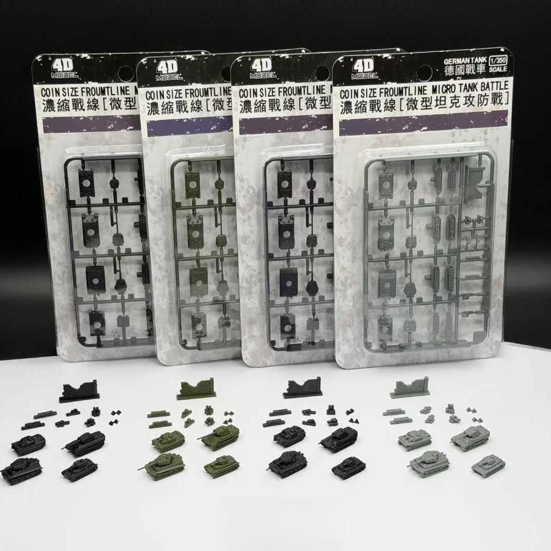 Модель танков GRAPMAN 1/350 Тигр и Леопард IV