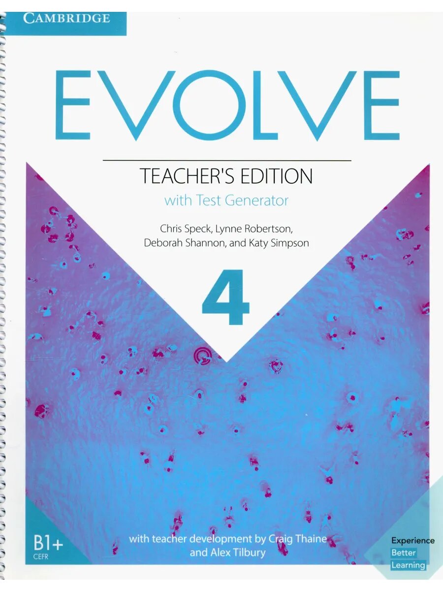 Evolve. Level 4. Teacher's Edition with Test Generator