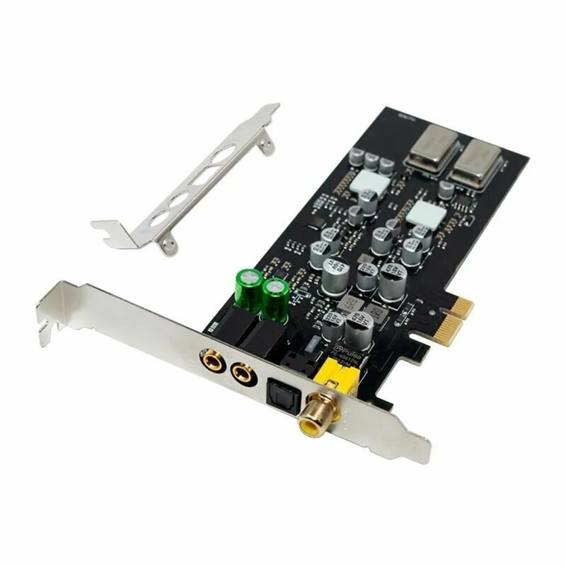 Внутренняя Звуковая Карта CM108AH PCIe X1, Оптоволоконный, Коаксиальный, Цифровой Аудиовыход