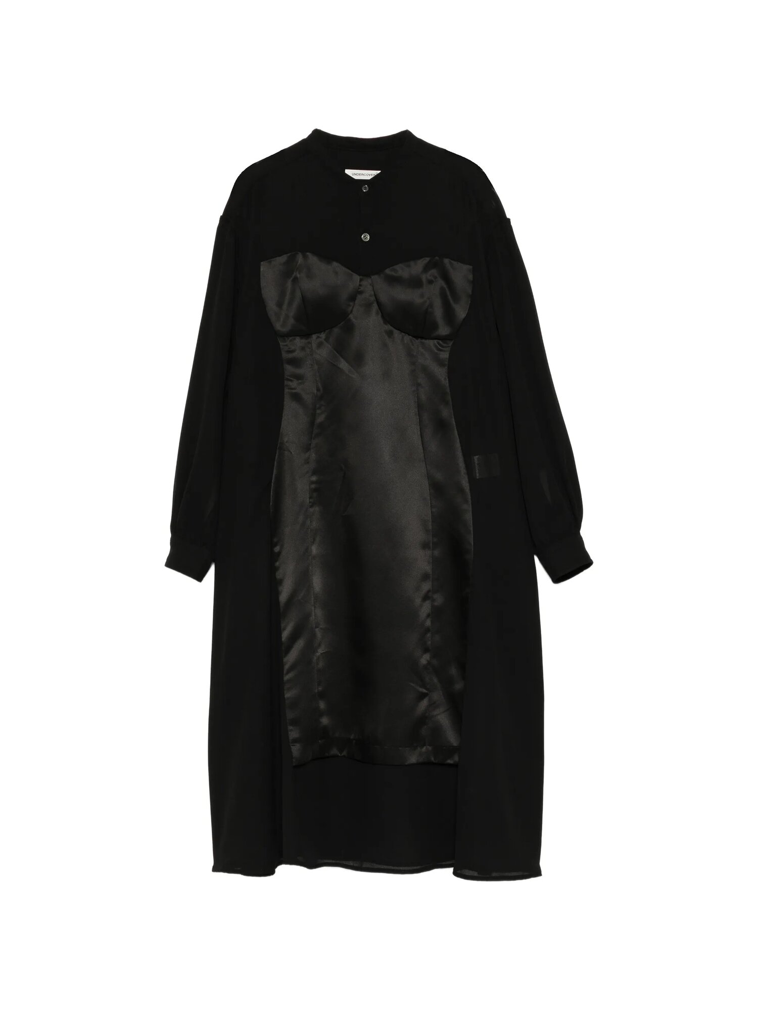 Платье Satin-panelled layered dress