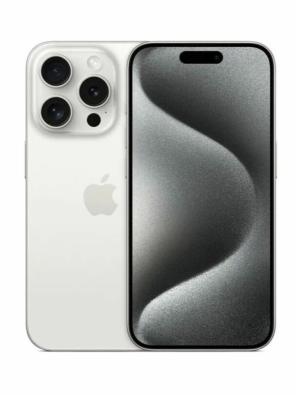 Смартфон Apple iPhone 15 Pro Max 512 ГБ nano SIM + eSIM, белый титан