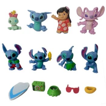 Набор фигурок Лило и Стич / Lilo and Stitch аниме фигурки игрушки для детей 13шт (5см, пакет)
