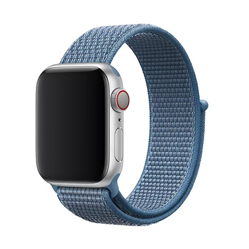 Ремешок Moonfish, для Apple Watch 42/44/45/49 мм, голубой, нейлон