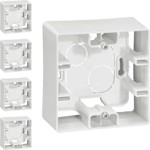 Коробка установочная Legrand Etika 88.5x88.5 квадратная для кирпичных и бетонных стен IP30 белая (комплект из 4 шт.)