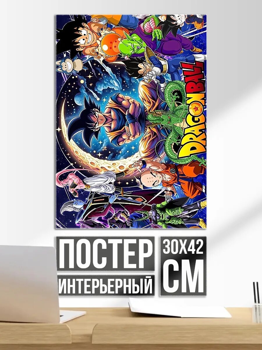 Плакат постер Персонажи Dragon Ball Z